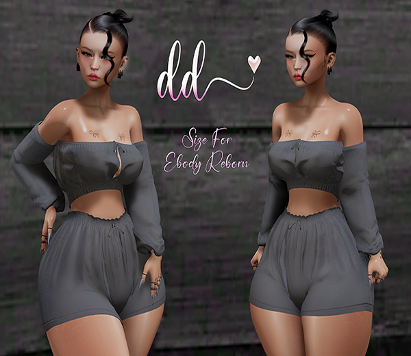 Second Life Marketplace Dd Black Outfit Ebody Reborn